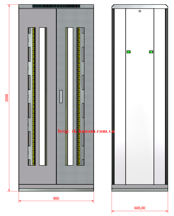 Tủ Rack 19" TKRACK800